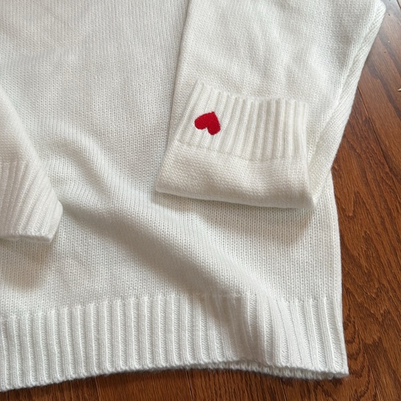 Sweaters | Classic Crewneck Heart Embroidered Sweater | Poshmark
